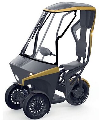 ☀️ Solar powered microcar BICAR from 🇨🇭 Switzerland becomes roo ...